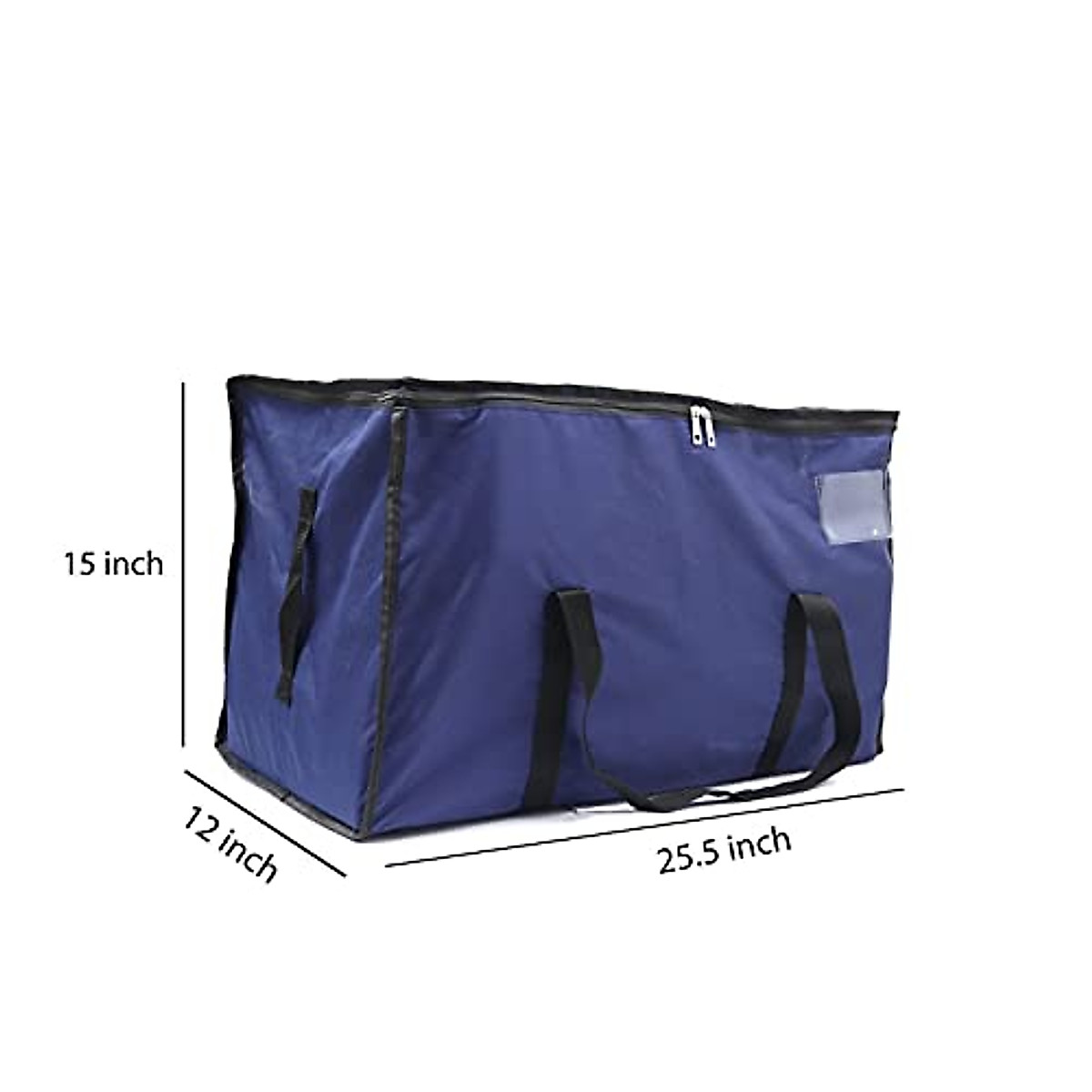 Dino74 Set of 2 Blue Moving Bag - 75l Oversized Large Space Saving Clothes Storage Bag, College Dorms Reusable Traveling Bag for Hiking Outings 65 X 38 X 30cm