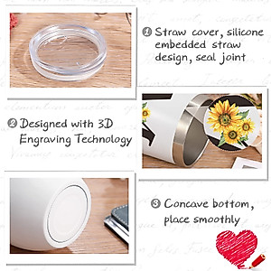 Zopeal Funny Personalized Coffee Mug Cup with Initials, Monogrammed Gift for Girls Women Mom Teacher Birthday Christmas Wedding, 12 oz Stainless Steel Wine Tumbler with Brush Straw Gift Box (M)