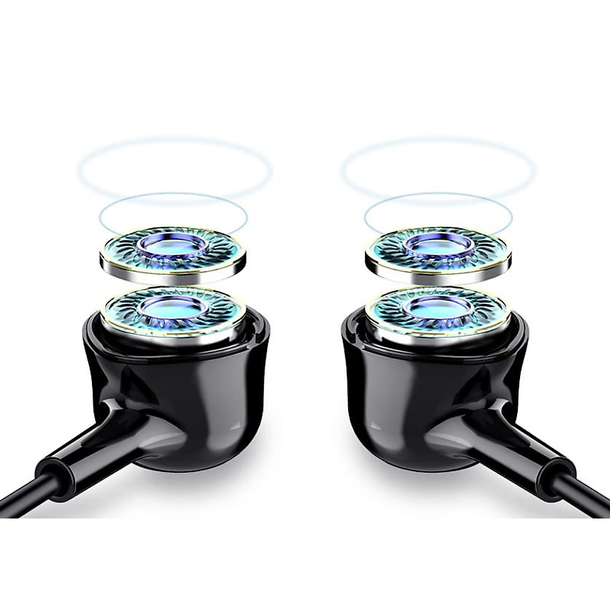 Wireless Headphones Replacement for Fire Tablet HD 8 HD 10,Compatible with LG V35 ThinQ, Compatible with Kindle eReaders, Compatible with Moto Z3 Earphone Mic Sound Music Earbuds