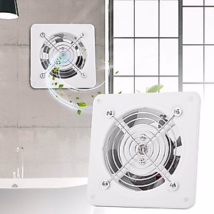 4-Inch 25W Silent Exhaust Fan, Kitchen and Bathroom Exhaust Fan, Window Type Ventilation Fan, Low Noise Air Vent Ventilation