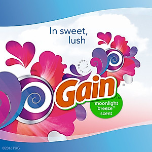 Febreze Air Refresher - with Gain Moonlight Breeze Scent - with New OdorClear Technology - Net Wt. 8.8 OZ (250 g) Per Bottle - Pack of 2 Bottles