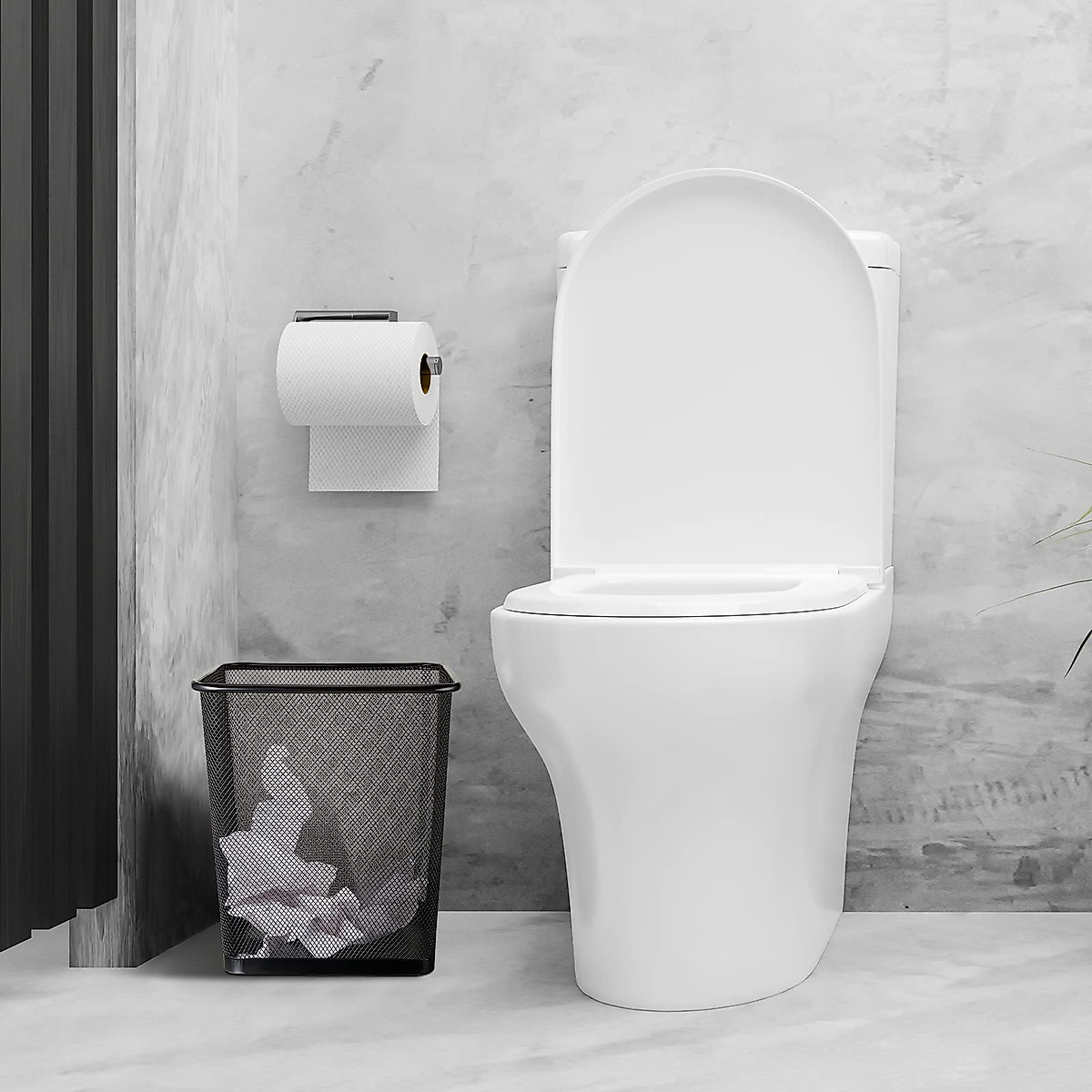 6 Pcs Black Mesh Trash Can 4 Gallon Wastebasket Square Trash Can Metal Wire Office Garbage Cans Lightweight Trash Bin for Bedroom Recycling Bin for Under Desk Bathroom Kitchen Home Dorm Living Room