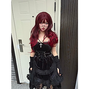 URAWESO Goth Gloves Emo Fingerless Arm Warmers Gothic Steam Punk Thumbhole Ripped Hip Hop Arm Sleeves Cosplay