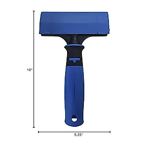 Unger 4” Performance Grip Window Scraper – Adhesive Remover for Windows, Glass, Shower Doors, Windshields & Mirrors, Cleaning Scraper Tool to Remove Paint, Tape, & Stickers