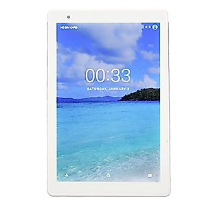 aqxreight Calling Tablet, 4GB RAM 64GB ROM 720x1280 Resolution 100-240V 8.1 Inch Tablet 2.4G 5G WiFi for Watching for Android 10 (US Plug)