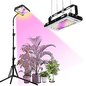 Otdair Grow Light with Stand, Full Spectrum Plant Light for Indoor Plants, Grow Lamp with 35-60 Inches Adjustable Longer Tripod Feet Stand, LED Standing Floor Grow Lamp for Tall Plants