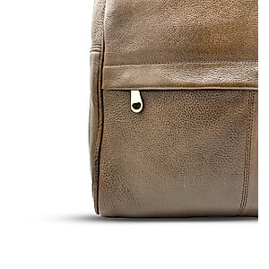 Bonahide Genuine Leather Backpack Multifunctional Daypack Work Shopping Travel Leisure Everyday Bag (Mocha)