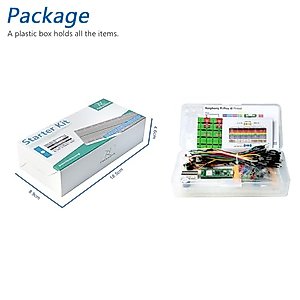 Freenove Basic Starter Kit for Raspberry Pi Pico W (Included), Dual-core Arm Cortex-M0+ Microcontroller, 386-Page Detailed Tutorial, 142 Items, 55 Projects, Python C Code