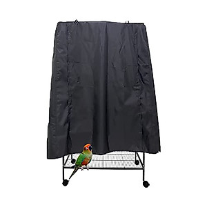 J&C Large Bird Cage Cover 420D Bird Cage Covers Heavy Duty Birdcage Cover Waterproof Bird Cage Covers for Night Blackout Sunlight Patio Birdcage Covers
