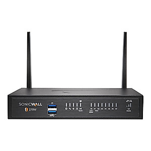 Sonicwall TZ270W Wireless Network Security Appliance (02-SSC-2823) | Next-Generation Firewall | Zero-Touch Deployment | 8X 1GbE Ports