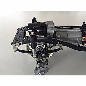 wheelfun HG 1/10 4WD RC Pickup Truck 4X4 Rally Car Racing Crawler KIT Model Chassis Gearbox White