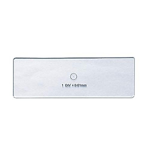 0.01mm Stage Micrometer Microscope Camera Calibration Slide White