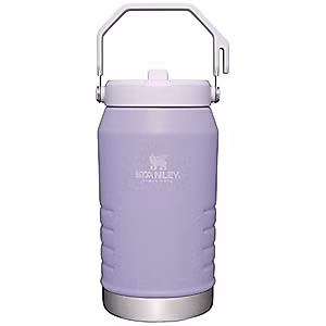 Stanley IceFlow Flip Straw Jug with Handle 64 oz| Twist On Lid and Flip Up Straw | Leak Resistant for Travel and Sports | Insulated Stainless Steel | BPA-Free | Lavender