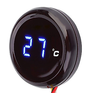 KIMISS Digital LCD Engine Temp Gauge, Universal Digital Thermometer Water Temperature Meter Gauge (Blue Light)