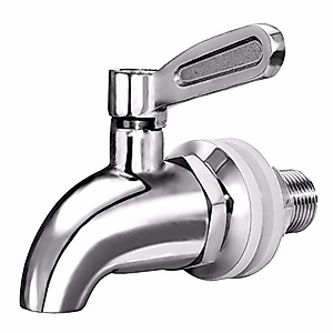 ProMaker Stainless Steel Beverage Dispenser Replacement Faucet Tap Spigot for Homebrew Barrel Fermenter Wine Beer Beverage Juice Dispenser Spigot (Beverage Dispenser)
