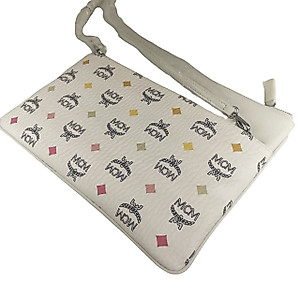MCM Women's White Rainbow Visetos Coated Canvas Crossbody Bag