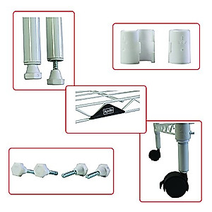 Apollo Hardware White 5-Shelf Wire Shelving 24"x14"x60" (White)