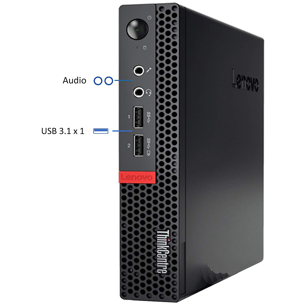 Lenovo ThinkCentre M910Q Tiny Desktop Computer, Intel Core i7-6700T Upto 3.6GHz, 8GB RAM, 256GB NVMe SSD, 4K 3-Monitor Support DisplayPort, HDMI, AC Wi-Fi, Bluetooth - Windows 10 Pro (Renewed)