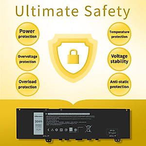 Allianwere F62G0 Replacement Laptop Battery Compatible with Dell Inspiron 13 7373 7000 7370 7380 7386 P83G P83G001 P83G002 Vostro 13 5370 D1525S D1505G R1605S D2505G Series Notebook F62GO RPJC3 39DY5