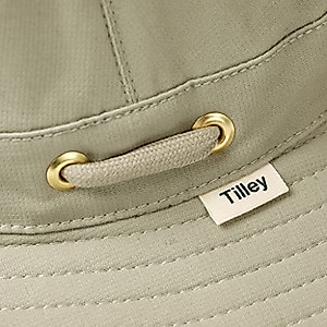 Tilley T5MO Organic Cotton Airflo Hat, Khaki With Olive Underbrim, 7 1/2