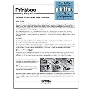 Printtoo Custom Address with Texas City Deign Personalized Wood Mounted Envelope Rubber Stamp