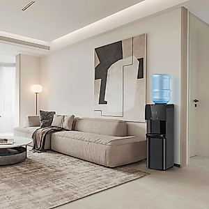 Urbansync Top Loading Cold & Hot Water Dispenser,3 Temperature Settings, Water Cooler for 3 or 5 Gallon Bottles, Removable Drip Tray & Child Safety Lock, Home, Office, Living Room.