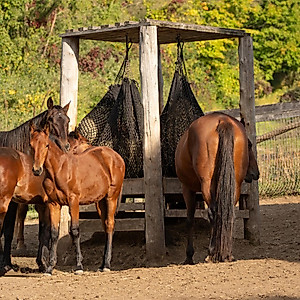 Aoneky Bale Hay Net - Slow Feed Haynet for Horses - 47'' - Fits Square Bales 36x18x18 in (1.5 inch)