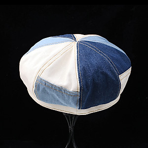 ZLSLZ Women's Retro Peaked Ivy Newsboy Paperboy Gatsby Cabbie Painter Cap Hats (617BLUE)