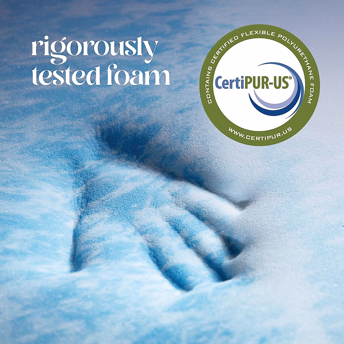 ViscoSoft 4 Inch Pillow Top Memory Foam Mattress Topper Short Queen - Cooling Hybrid Lux Dual Layer RV/Camper Mattress Pad - CertiPUR-US Certified