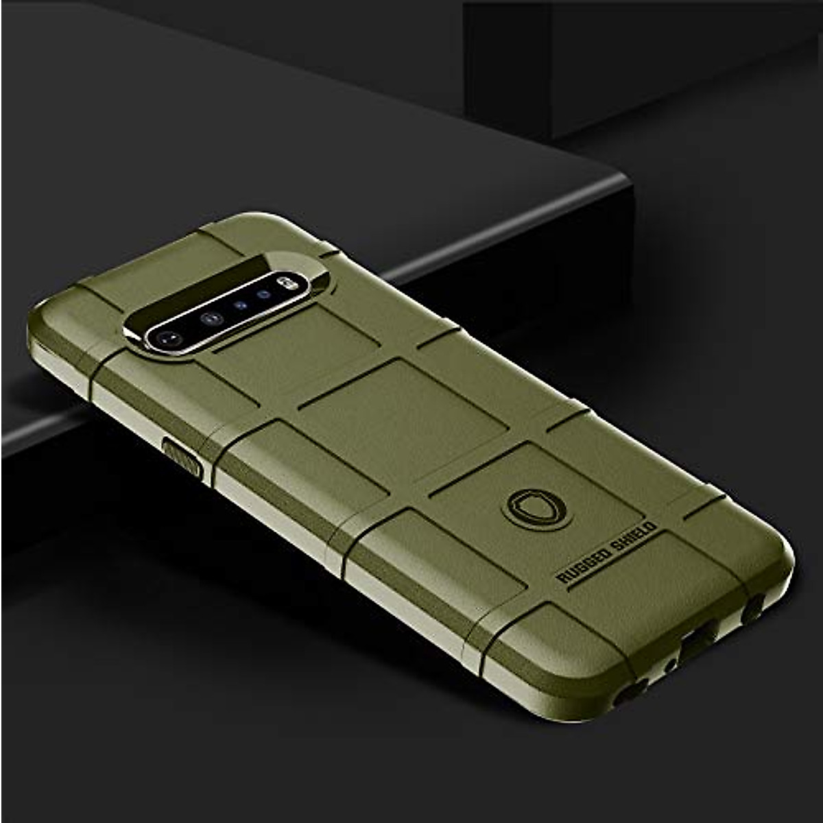 ZYZX Phone Case fit for LG V60 Thinq,Heavy Duty Shockproof Military Grade Drop Tested Protective Phone Case Hybrid Heavy Duty Impact Shock Resistant Soft TPU Bumper Cover for LG V60 Thinq HD-Green