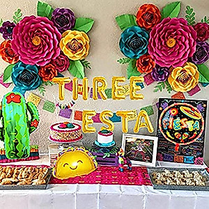LaVenty Mexican Third Birthday Decoration Three Esta Decorations Three-Esta Birthday Party Decorations 3rd Birthday Fiesta Party Three Year Old Fiesta Birthday Decoration