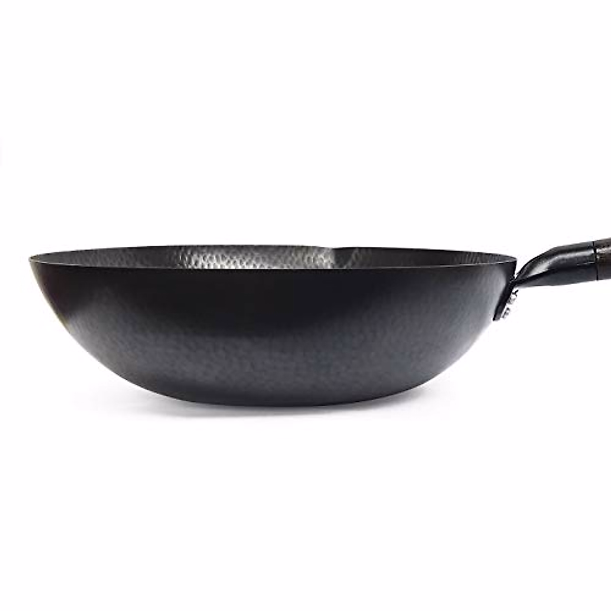 Souped Up Recipes Carbon Steel Wok For Electric, Induction and Gas Stoves (Lid, Spatula and User Guide Video Included)