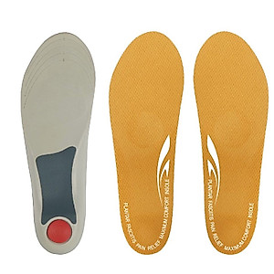 Plantar Fasciitis and Heel Spur Full Length Insole Inserts Arch Supports with Thick Gel