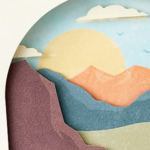 Hallmark Signature Birthday Card (Mountain Sunset)