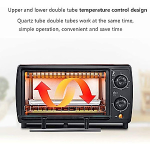 Compact Electric Oven, Household Baking Oven, Mini Oven with Electric Grill, 30 Minutes Rotation Timing,12 Liter Capacity (Color : A)