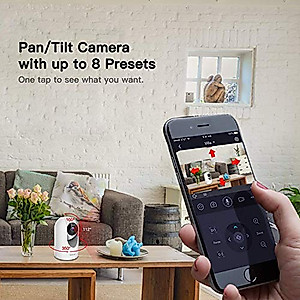 FOSCAM Home Security Camera R4S 4MP(2K) WiFi Camera, 2.4/5GHz Wireless IP Indoor Camera with AI Human Detection & Sound Detection, 33ft Night Vision, 2-Way Audio,Compatible with Alexa, White