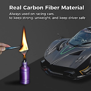 MONOCARBON Real Carbon Fiber Case for 8.3in ipad Mini 6/7,Shockproof & Anti-Scratch & Thin & Lightweight Protective Hard Cover for 2021 ipad Mini 6th Generation / 2024 New ipad Mini 7(A17 Pro)