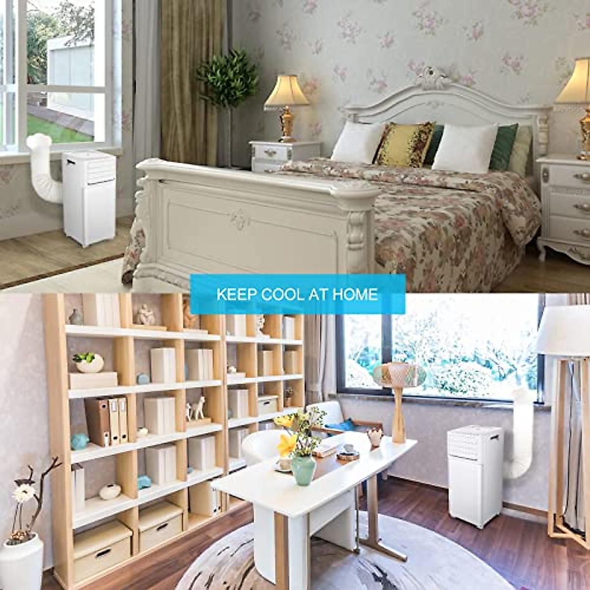 DuraComfort Air Conditioner Hose, Portable AC Exhaust Hose with 5 Inch Diameter 80" Length, Compatible with LG, Delonghi, Honeywell and More, Anti-Clockwise Thread