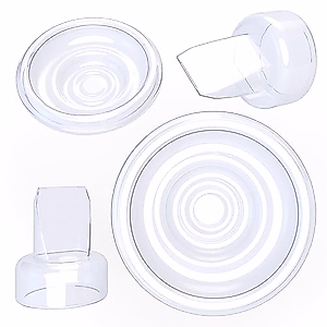 Replacement Breast Pump Parts, Accessories, Wearable Pumps: Idaho Jones Pump-A-Wear, Tsrete, S9, S10, S12, Ikare, Iapoy, Josa, Mommed, Paruu (2pcs Backflow Membranes and 2pcs Duckbill Valves)