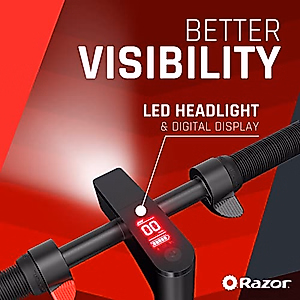 Razor C35 Electric Scooter – Up to 18 MPH, Up to 18 Miles Range, Foldable & Portable, Adult Electric Scooter for Commute & Recreation