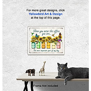 Inspirational Office Wall Art & Decor - Motivational Posters - Positive Quotes Wall Decor - Home Office Decor - Teamwork Wall Art - Inspirational Gifts - Entrepreneur Gifts -8x10 Unframed Picture Sign