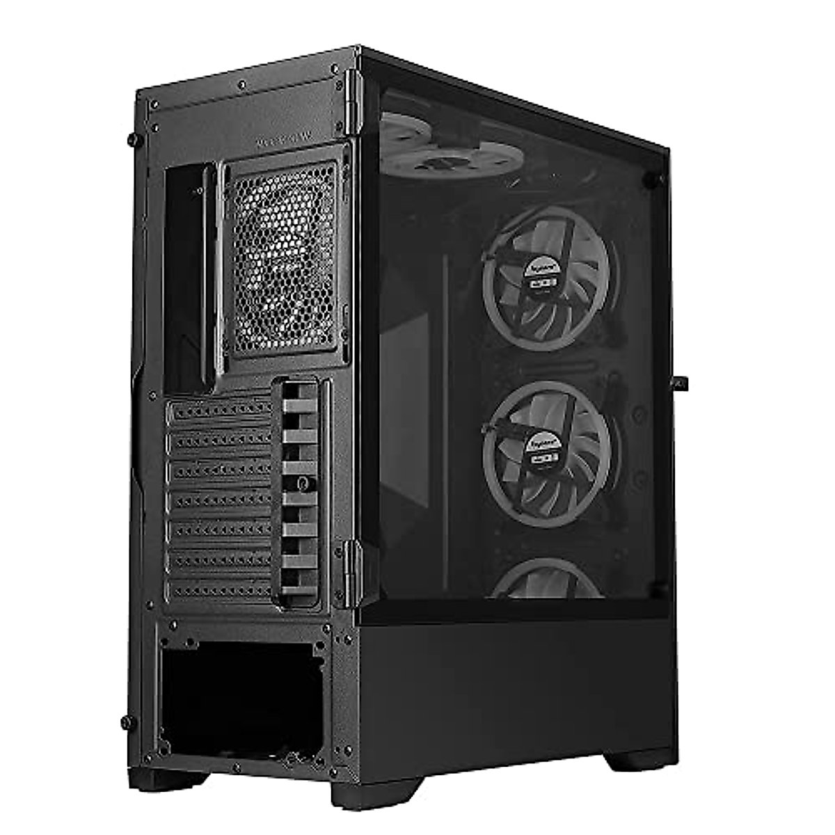 Bgears b-Voguish Gaming PC with Tempered Glass Mid Tower, USB3.0, Support E-ATX, ATX, mATX, ITX. (Note: Fan NOT Included in This Model. Only b-Voguish-RGB (ASIN# B08W2MXBQJ) Come with ARGB Fans)