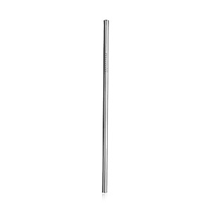 True Stainless Steel Cocktail Straw, Reusable Metal Straw, Dishwasher Safe, 8.5 Inch, Set of 1, Silver