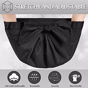 4 Pieces Shower Caps for Women, Waterproof Reusable Shower Hair Caps Elastic Hem Turban Shower Bath Caps Bowknot Satin Bath Hair Caps for Long Short Curly Hair(Dot, Black, Teal, Palm Leaves)