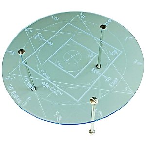 LITKO Elevated RPG Damage & Spell Template for TTRPG | Area Effect Template | Compatible with DND and Pathfinder Games 5E Dungeons and Dragons | Transparent Light Blue