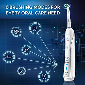 Oral-B 7000 SmartSeries Electric Toothbrush with Bluetooth Connectivity and Travel Case, White