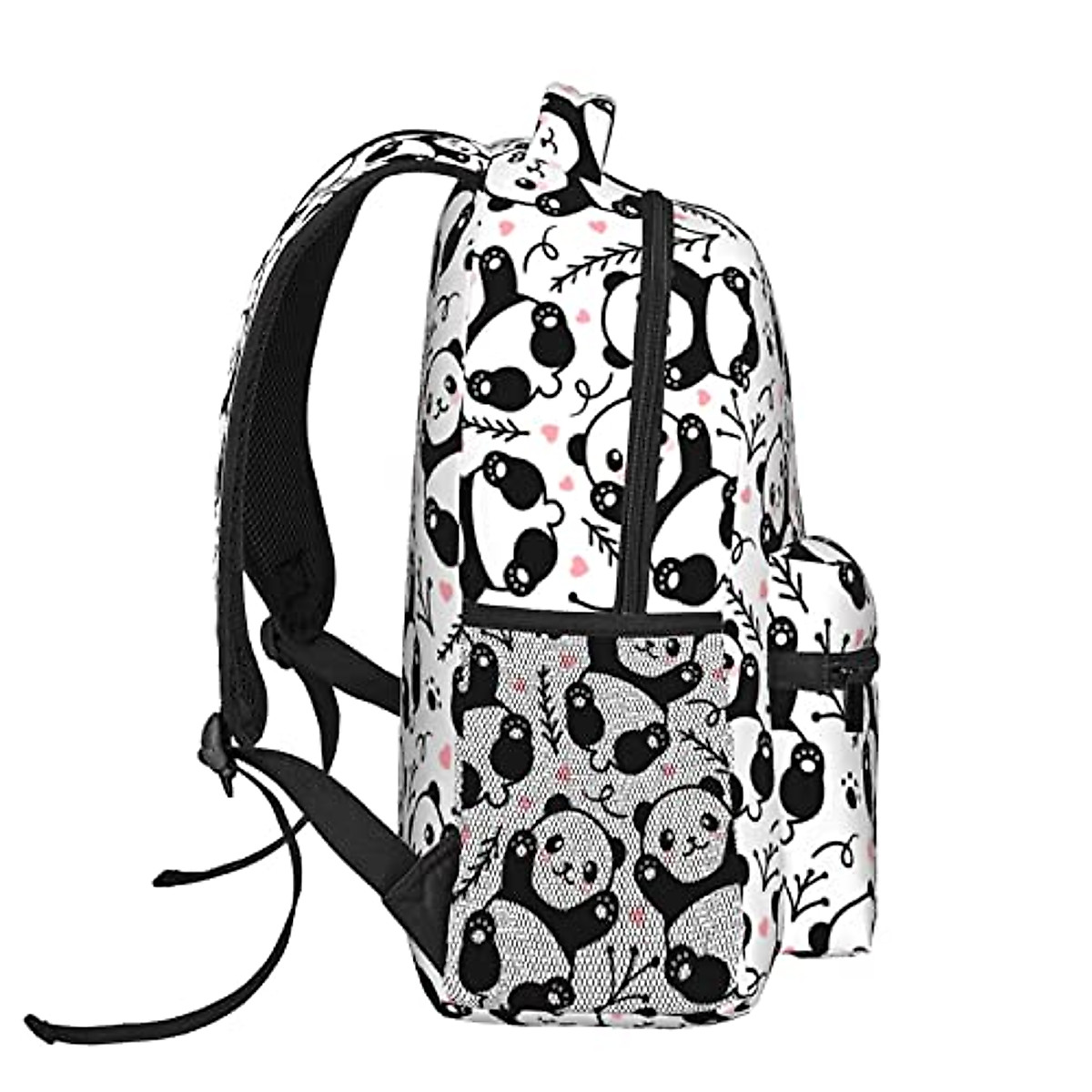 Yuvinw Cute Panda Backpack 17 Inch,Travel Backpacks Casual Daypack, Laptop Backpack For Women Men,With Adjustable Straps.Cute Panda
