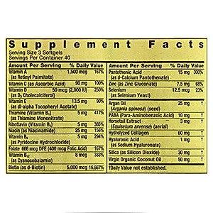 Revitalize Your Beauty with Spring Valley's. Includes Luall Fridge Magnetic + Spring Valley Hair, Skin & Nails Dietary Supplement