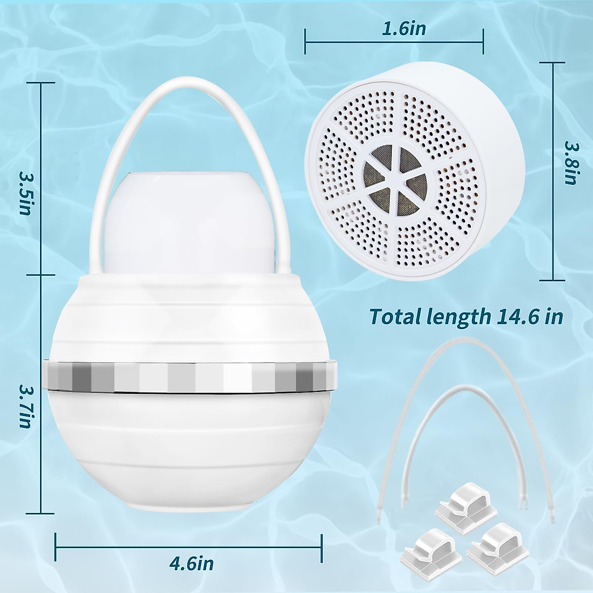 Bath Ball Filter-Bathtub Water Filter Removes Hundreds of Contaminants for Softer,Bathwater Purifier for Healthier Skin and Hair,BPA Free-2,500 Gallons of Filtration
