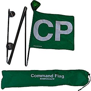 Vehicle Magnetic Command Post Flag/Light with Green CP Flag and 2 Led Lights